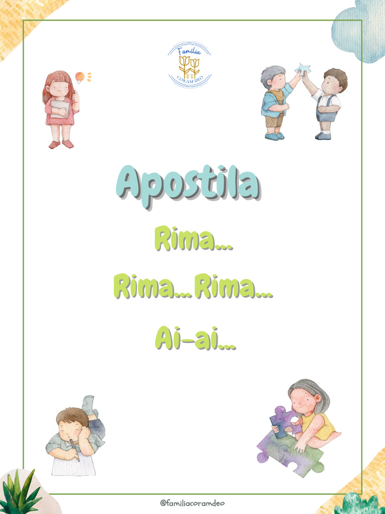 Apostila Rima - Família Coram Deo | PDF | Alfabetização