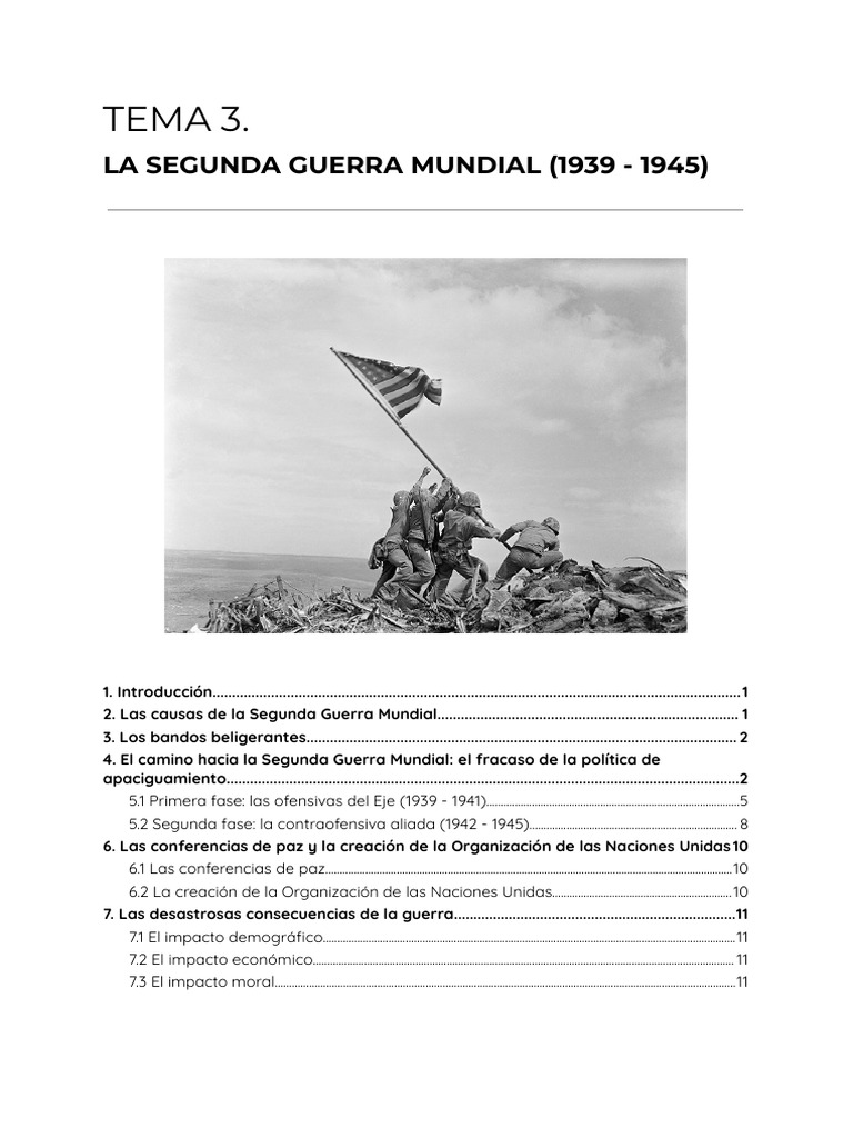La Segunda Guerra Mundial | PDF | Aliados de la Segunda Guerra Mundial ...