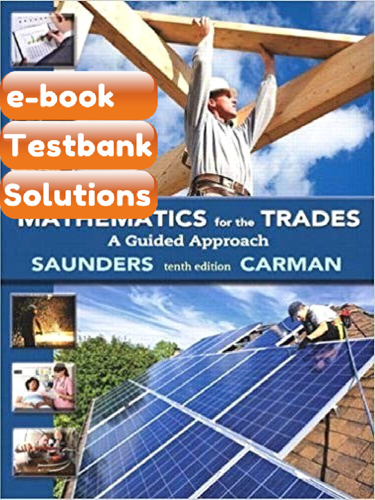 Mathematics for the Trades a Guided Approach 10th Edition Testbank ...