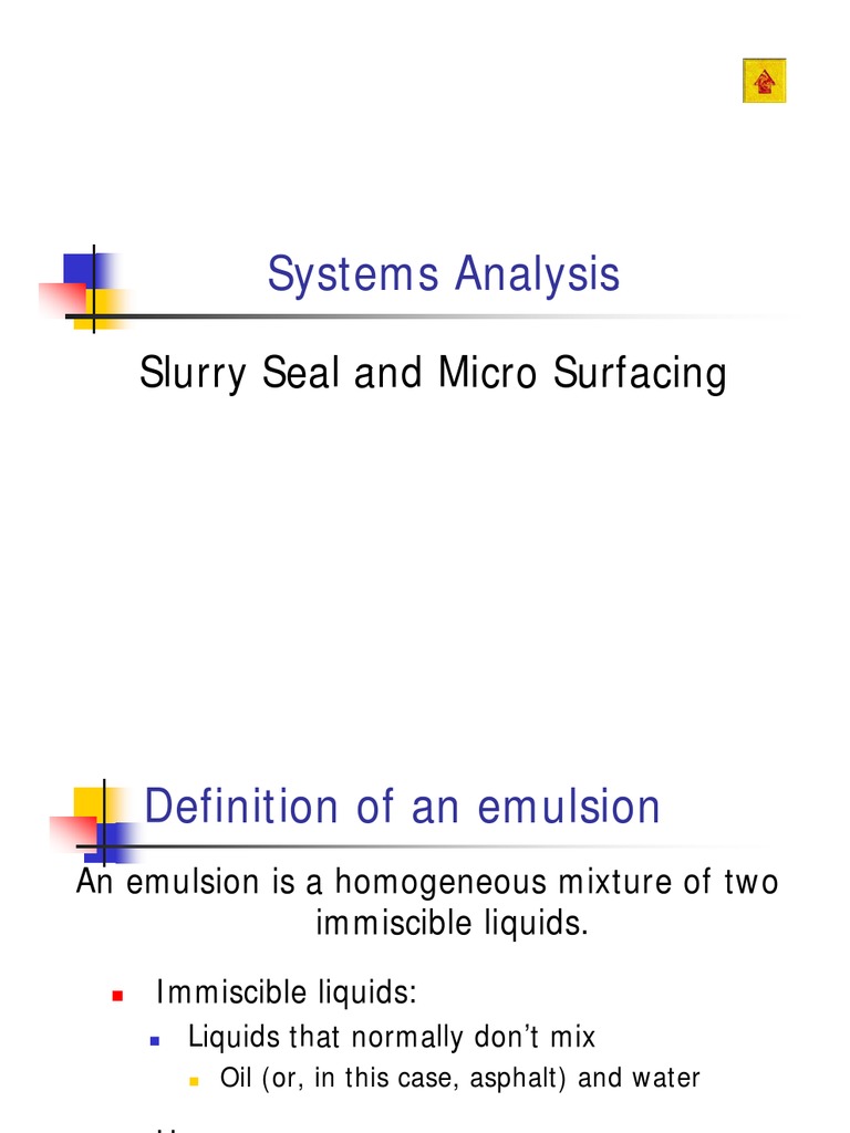 Understanding the Chemistry Behind Emulsion-Based Slurry Seal and ...