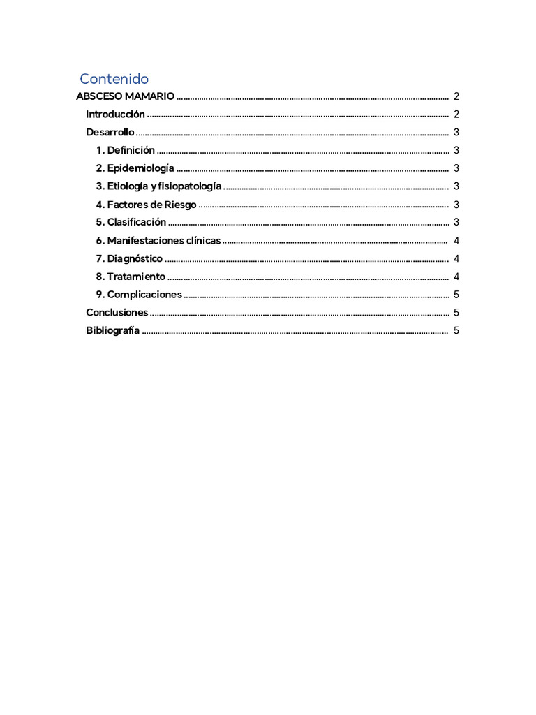 ABSCESO MAMARIO | PDF | Pecho | Enfermedades y trastornos humanos