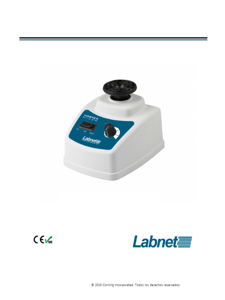 15.-Agitador Labnet Vortex Mixer s0200 | PDF | Residuos