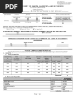 2025 SALN Form for Public Officials | PDF