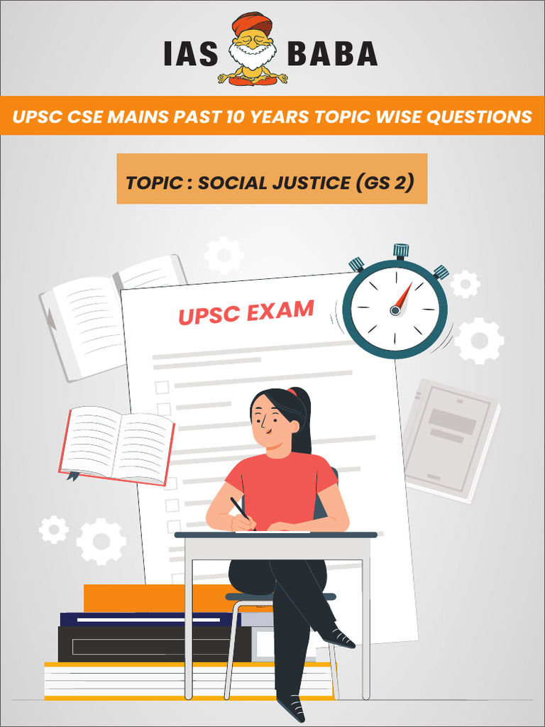 Upsc Cse Mains Past 10 Years Topic Wise Questions Social Justice | PDF ...