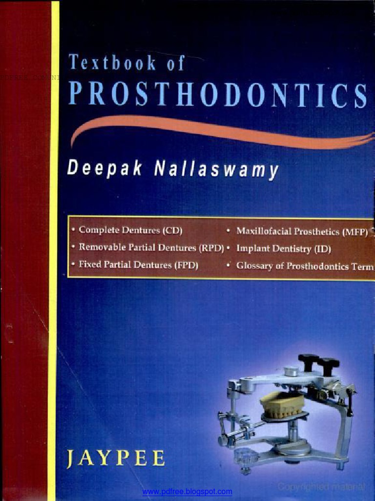 Textbook of Prosthodontics | PDF