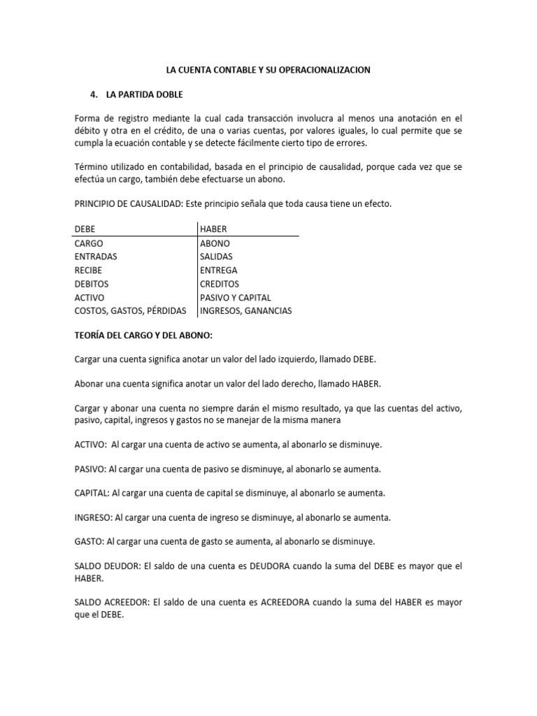 4la Cuenta Contable y Su Operacionalizacion Segunda Parte | PDF