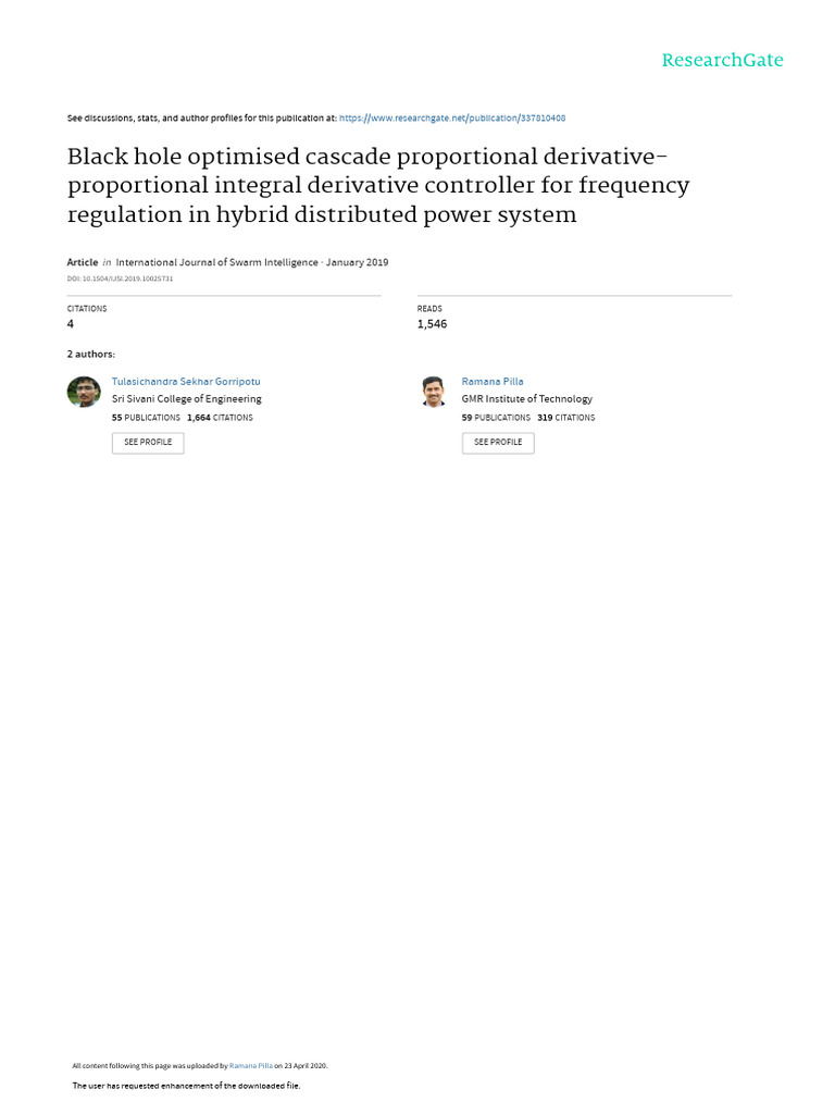 Final Published Paper | PDF | Control Theory | Applied Mathematics