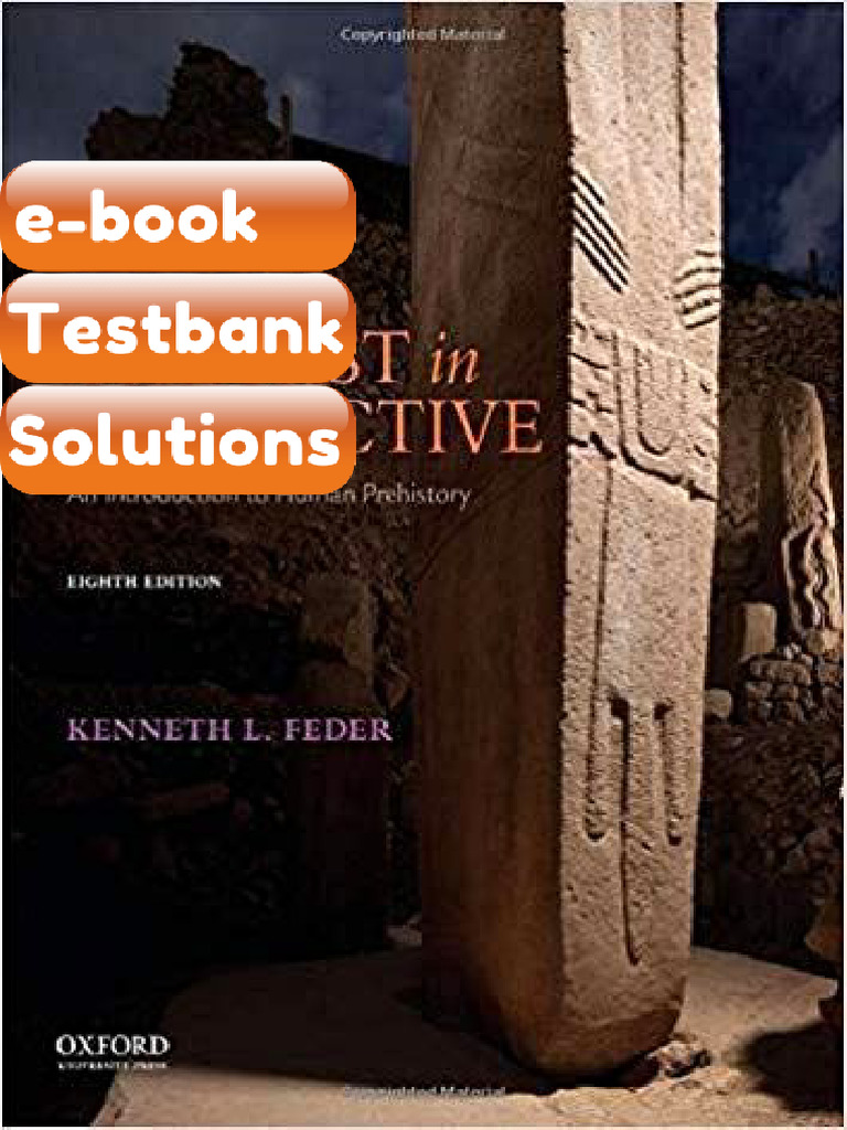 Testbank the Past in Perspective an Introduction to Human Prehistory ...
