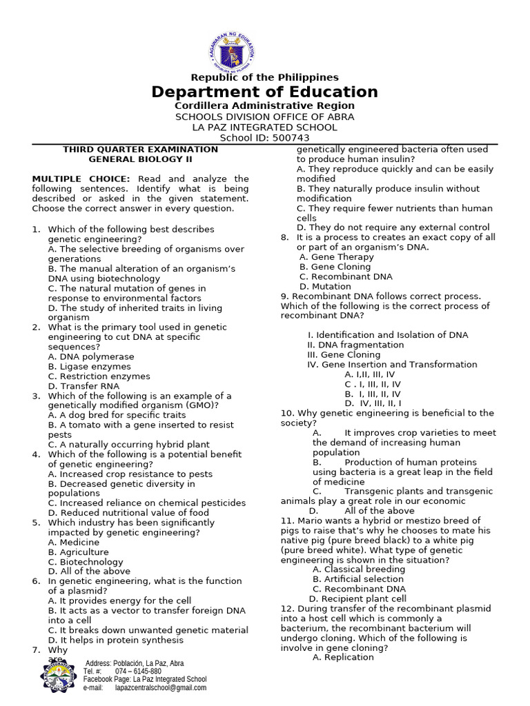 GEN BIO 2-3rd (1) | PDF | Genetics | Natural Selection
