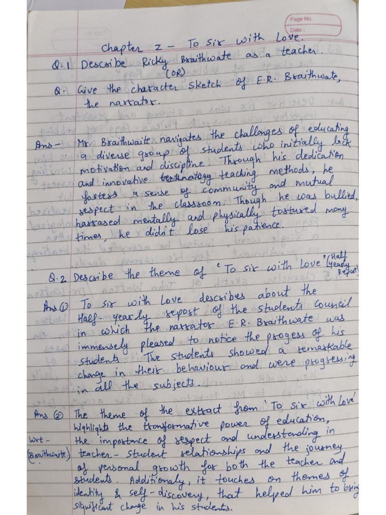 HSC Novel Notes | PDF