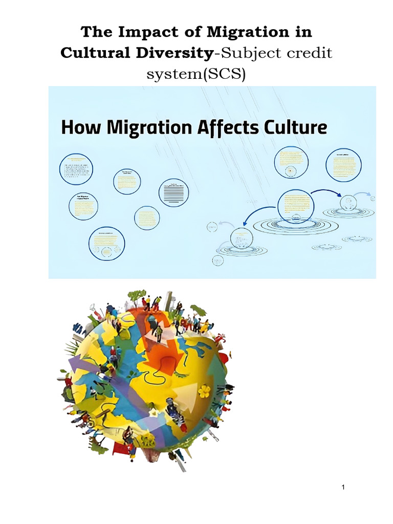 The Impact of Migration in Cultural Diversity-Subject credit system(SCS ...