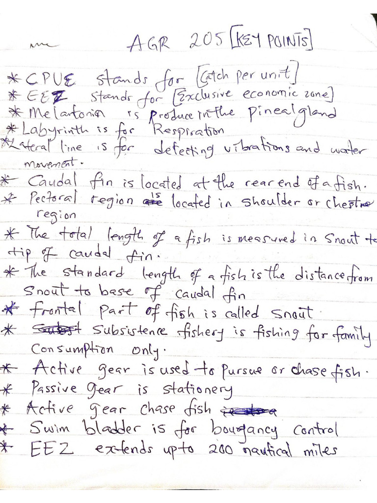 AGR 205 Key Points.. (1) | PDF