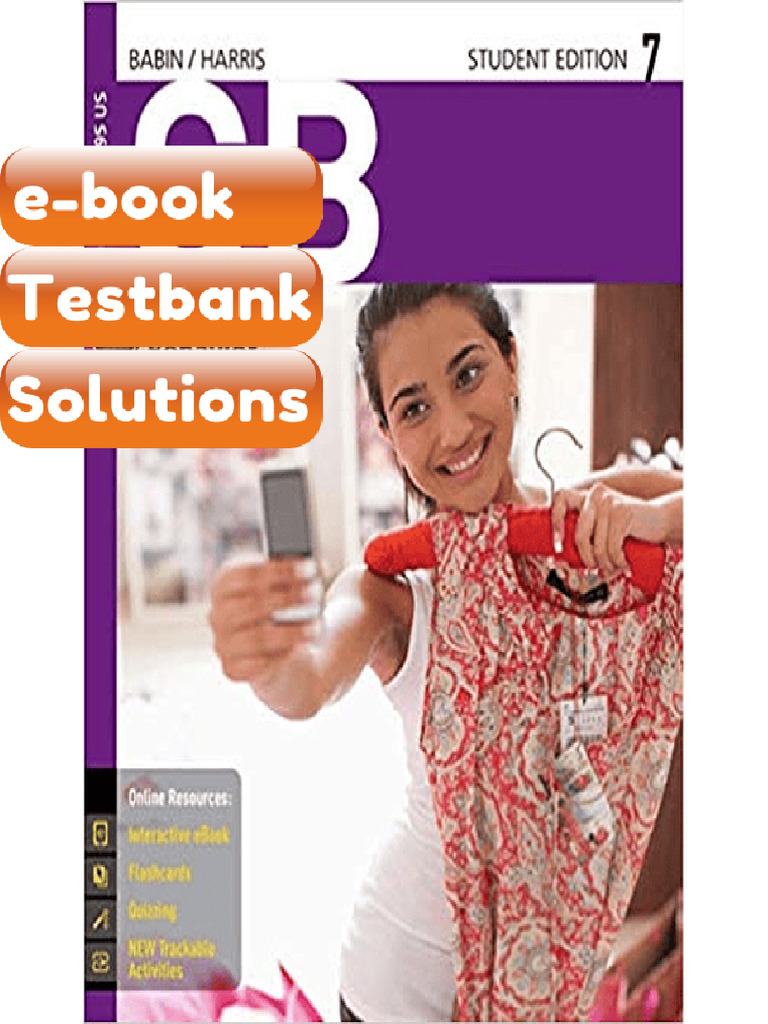 Testbank CB 7th Edition by Barry J Babin Eric Harris A Fast Download ...