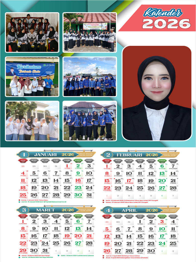 Kalender 2026 Klem Jadiin Satu Art Paper 1 Biji | PDF