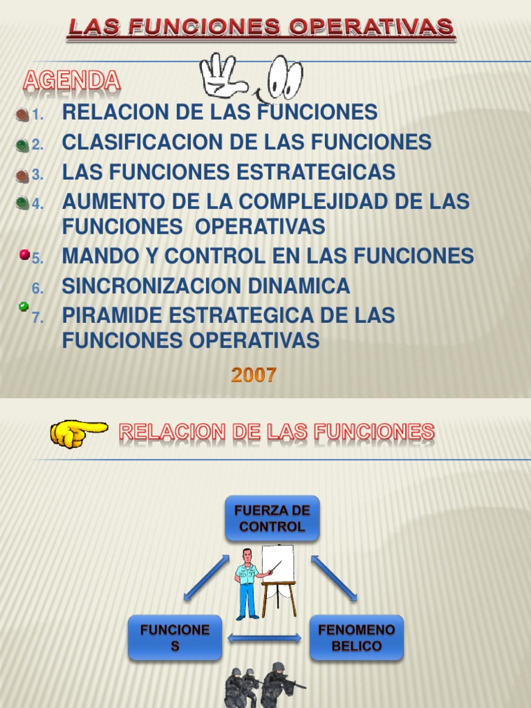 Funciones Operativas | PDF