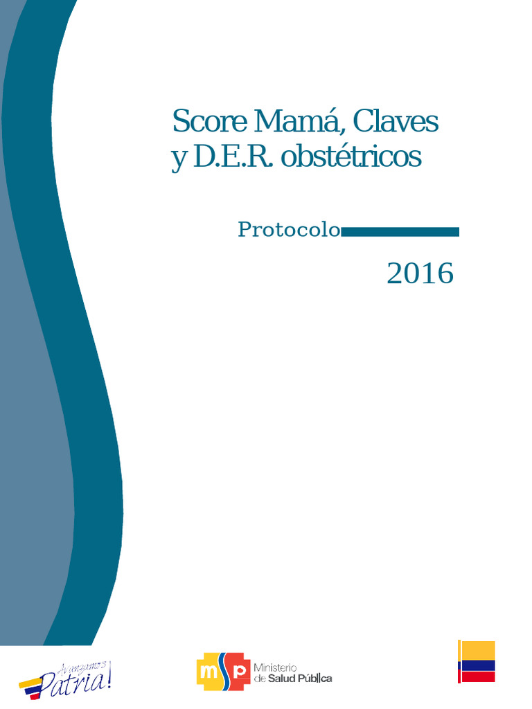 Score mamá, claves y D.E.R. Obstétricos | PDF | Presión sanguínea ...