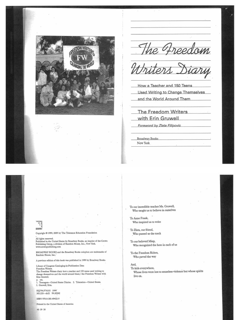 The Freedom Writers Diaries | PDF