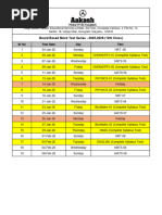 RTS 2025-26 Exam Schedule Overview | PDF | Academia | Data Collection