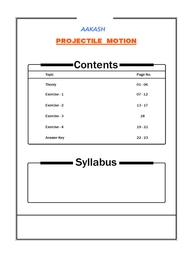 Projectile Motion | PDF | Projectiles | Acceleration