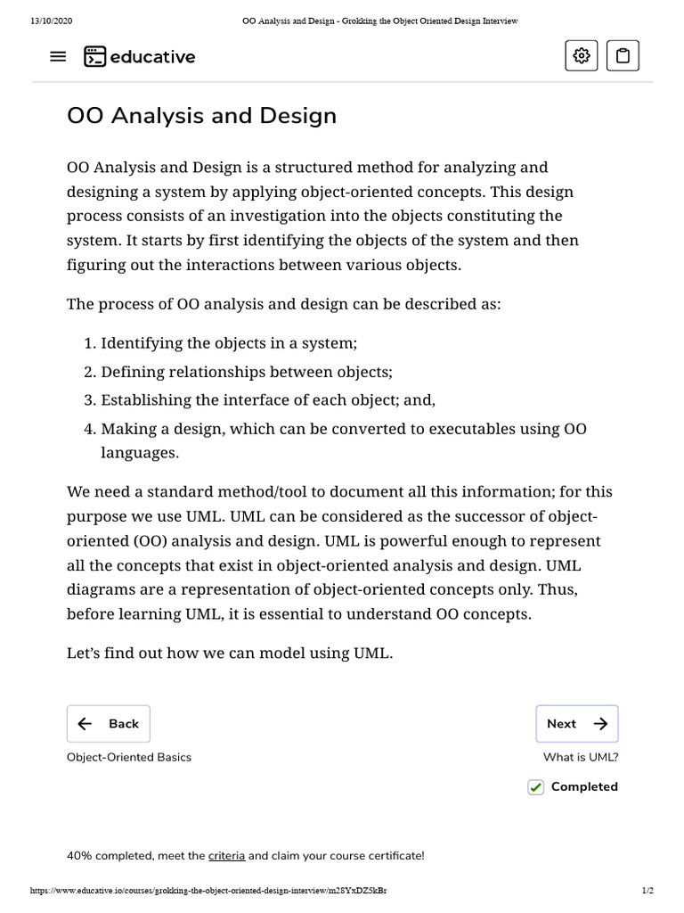 OO Analysis and Design - Grokking The Object Oriented Design Interview ...