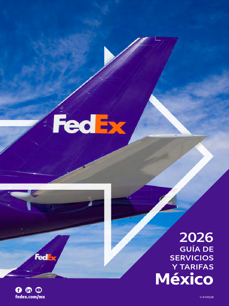 Fedex Rates All Es MX 2026 | PDF | Fed Ex | México