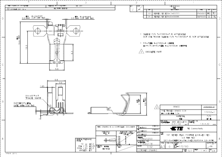 175193-1 Drawing Terminal TE | PDF