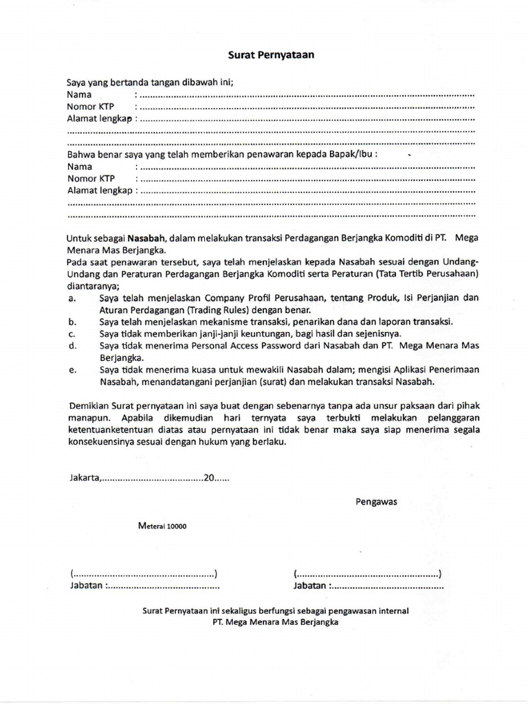 Surat Perny Marketing | PDF