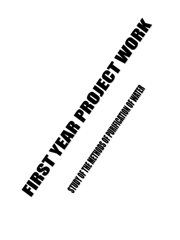 Chemistry Project First Year | PDF