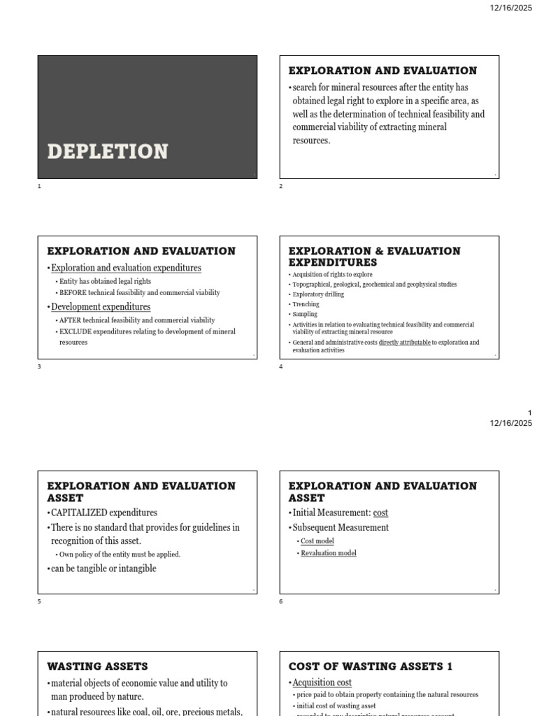 Depletion (1) | PDF | Business | Financial Accounting