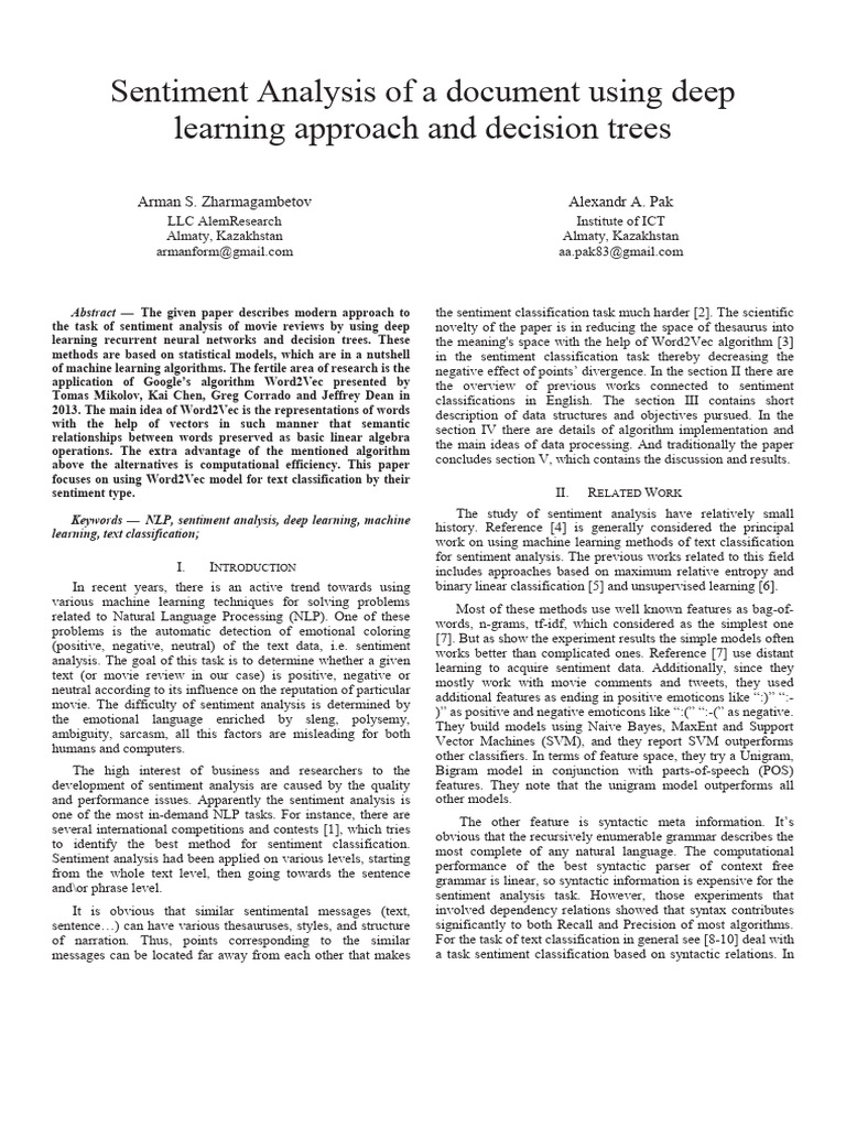 3.Sentiment Analysis of a Document Using Deep Learning Approach and ...