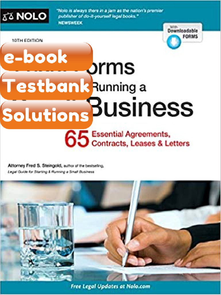 Legal Forms for Starting Running a Small Business by Fred S Steingold ...