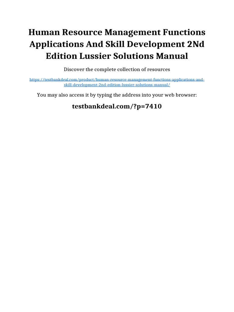 Human Resource Management Functions Applications And Skill Development ...