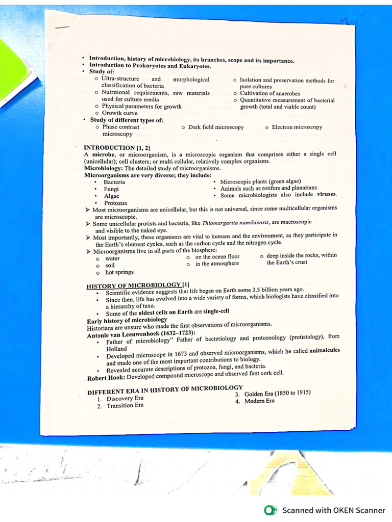 Unit.1 Microbiology | PDF