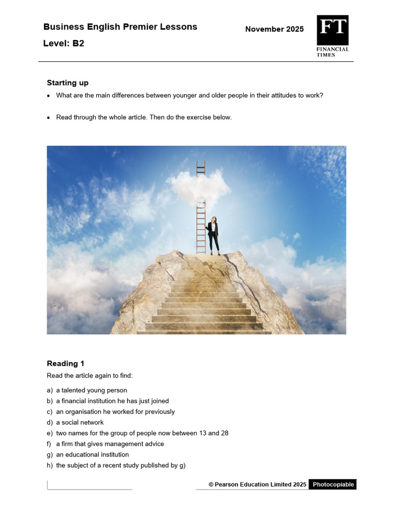 Business English Premier Lesson B2 November 2025 | PDF | Financial Times