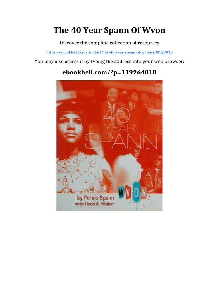 The 40 year Spann of WVON digital version 2025 | PDF | Petroleum ...