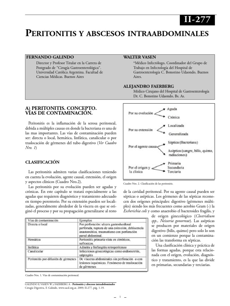 Peritonitis | PDF | Abdomen | Inflamación