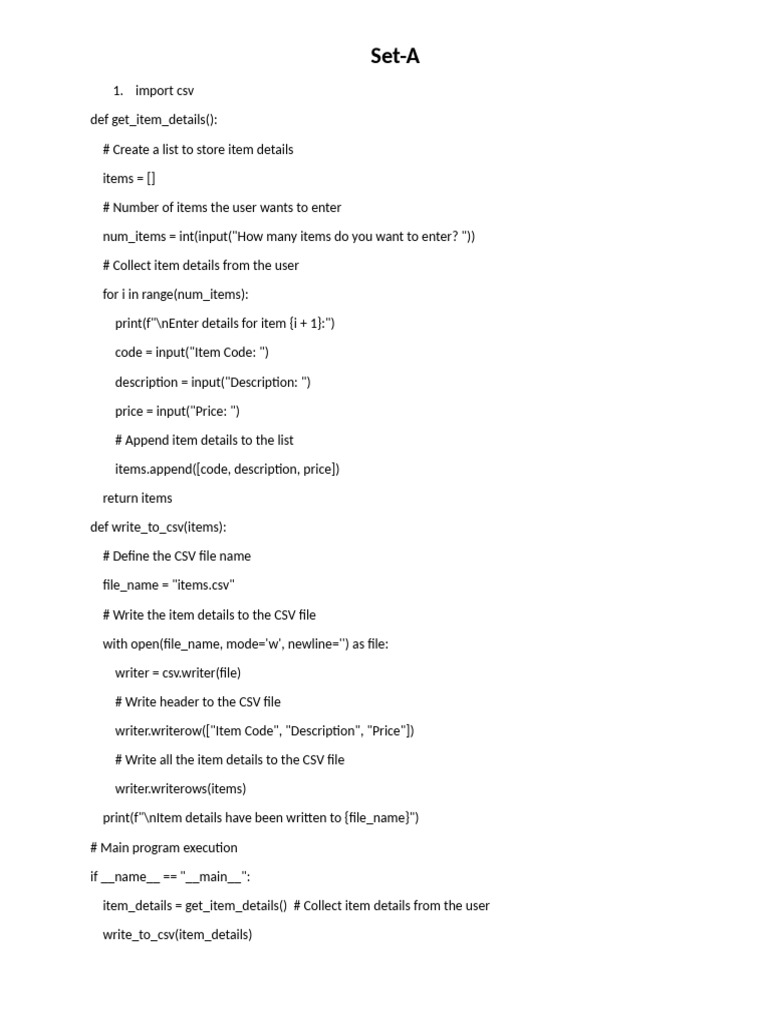 Practical Exam Answer Key | PDF | Computing | Computer Programming