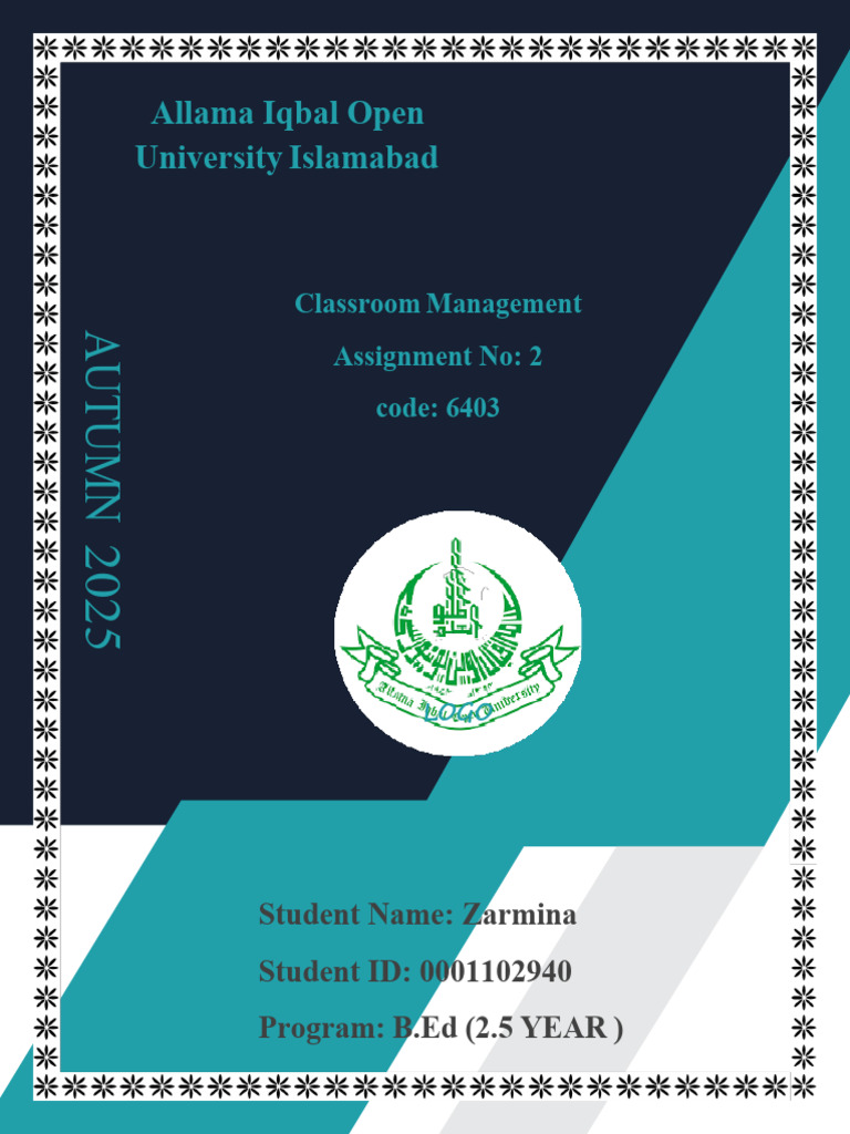 Zarmina 6403(2) | PDF | Classroom Management | Teachers