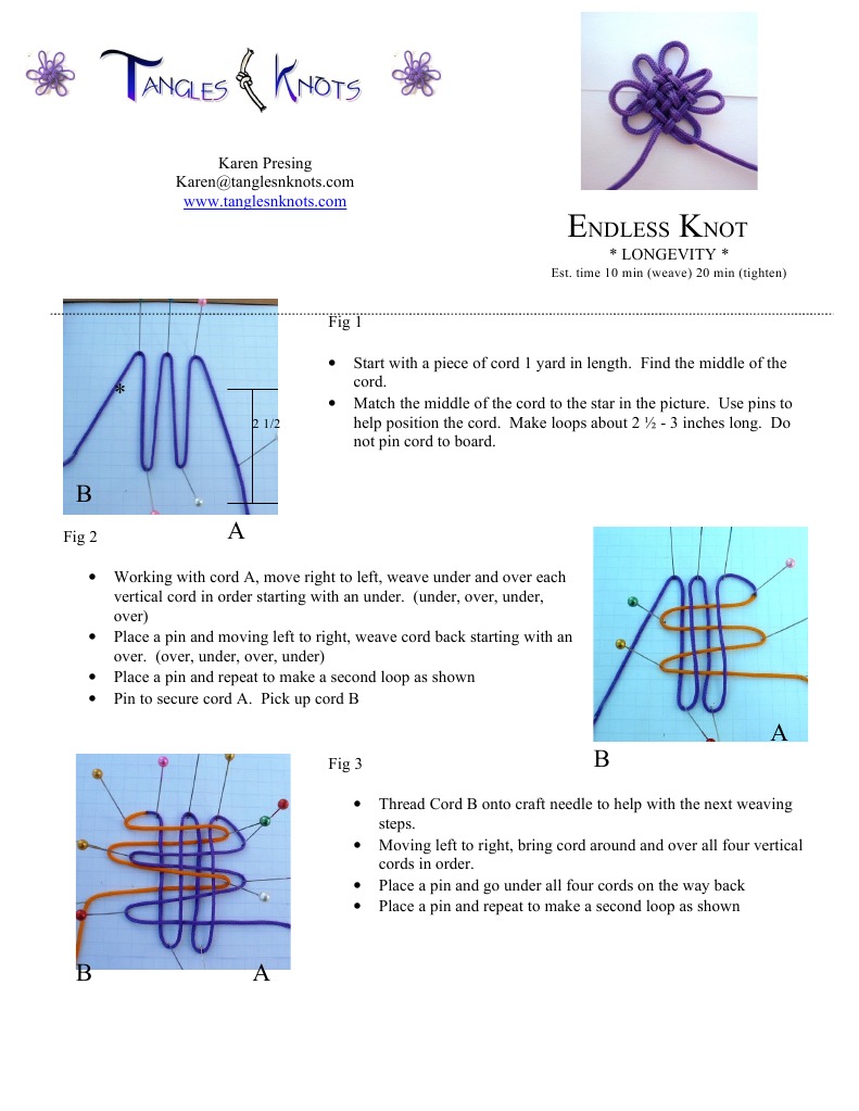 Endless Knot Tutorial | PDF | Knot | Textile Arts