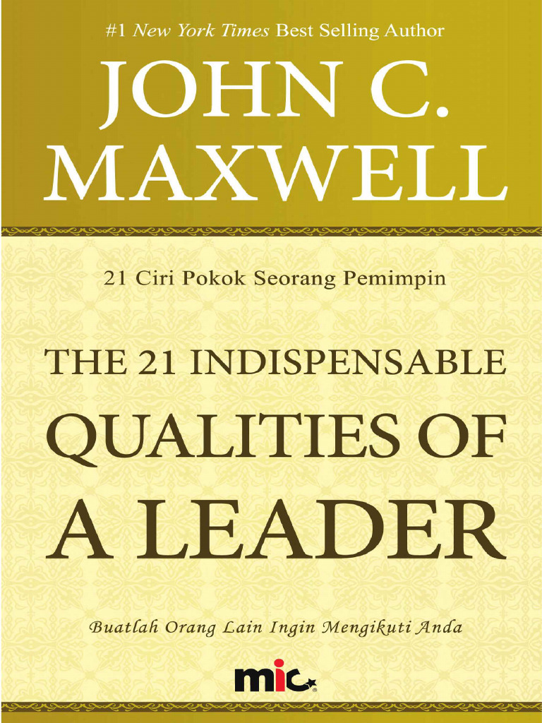 1 Indispensable Qualities of a Leader (Bahasa Indonesia) | PDF