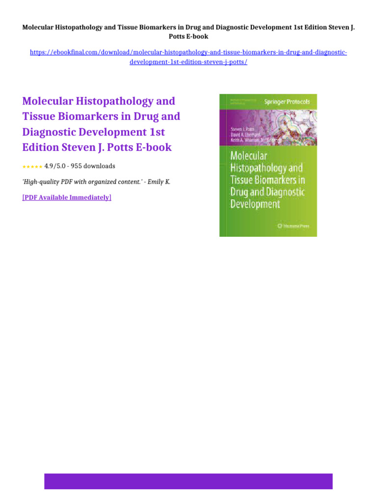 Molecular Histopathology and Tissue Biomarkers in Drug and Diagnostic ...