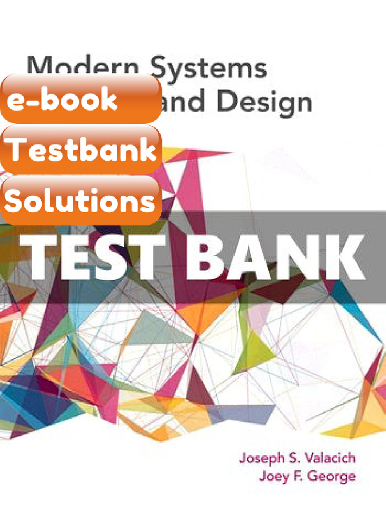 Testbank Modern Systems Analysis and Design 8 Ed Valacich Fast Download ...