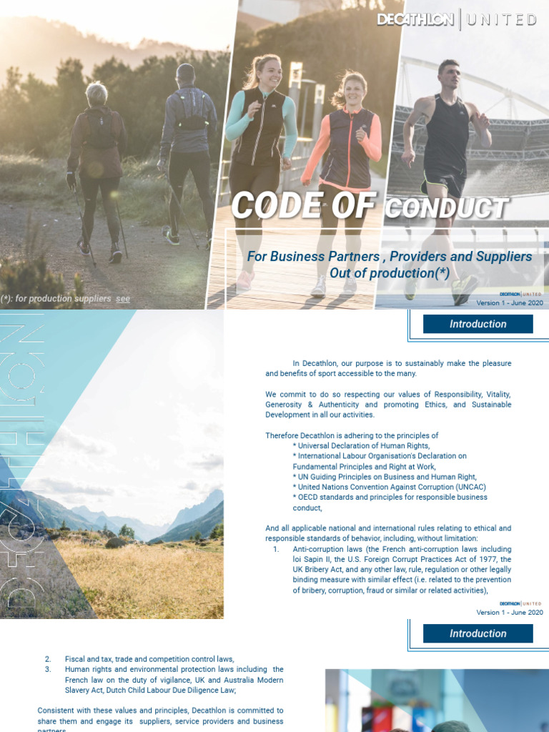 Annex C4 - Code of Conduct | PDF | Labor Rights | Employment