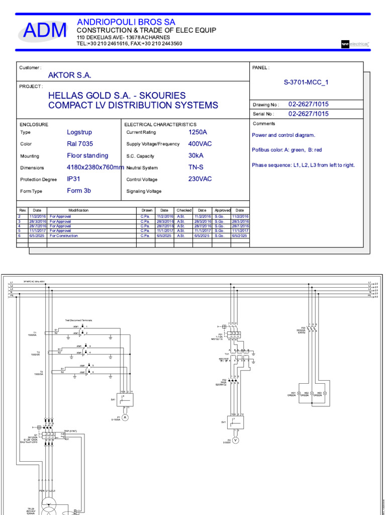 MCC Drawings | PDF | Electronics | Electrical Equipment