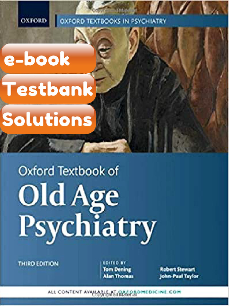 Oxford Textbook of Old Age Psychiatry 3rd Edition by Tom Dening Alan ...