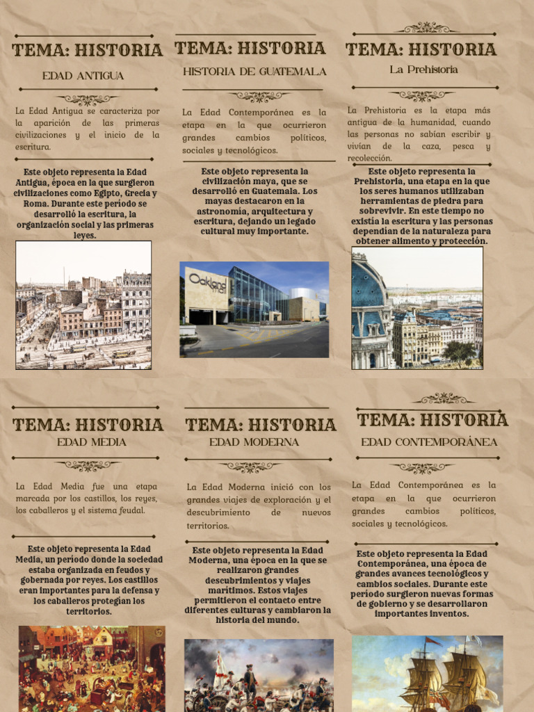 Brown Illustrated Newspaper Trifold Brochure | PDF | Edades medias ...