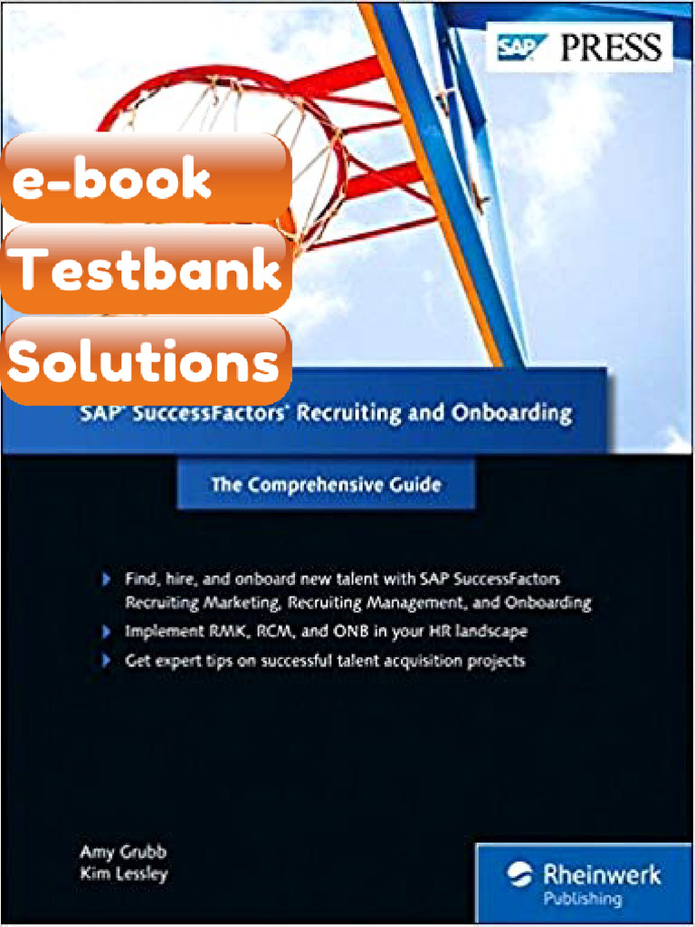 SAP SuccessFactors Recruiting and Onboarding by Amy Grubb Kim Lessley ...