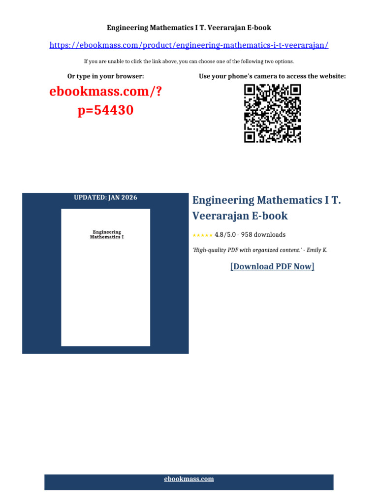 Engineering Mathematics I T. Veerarajan Ebook Unlimited PDF | PDF ...