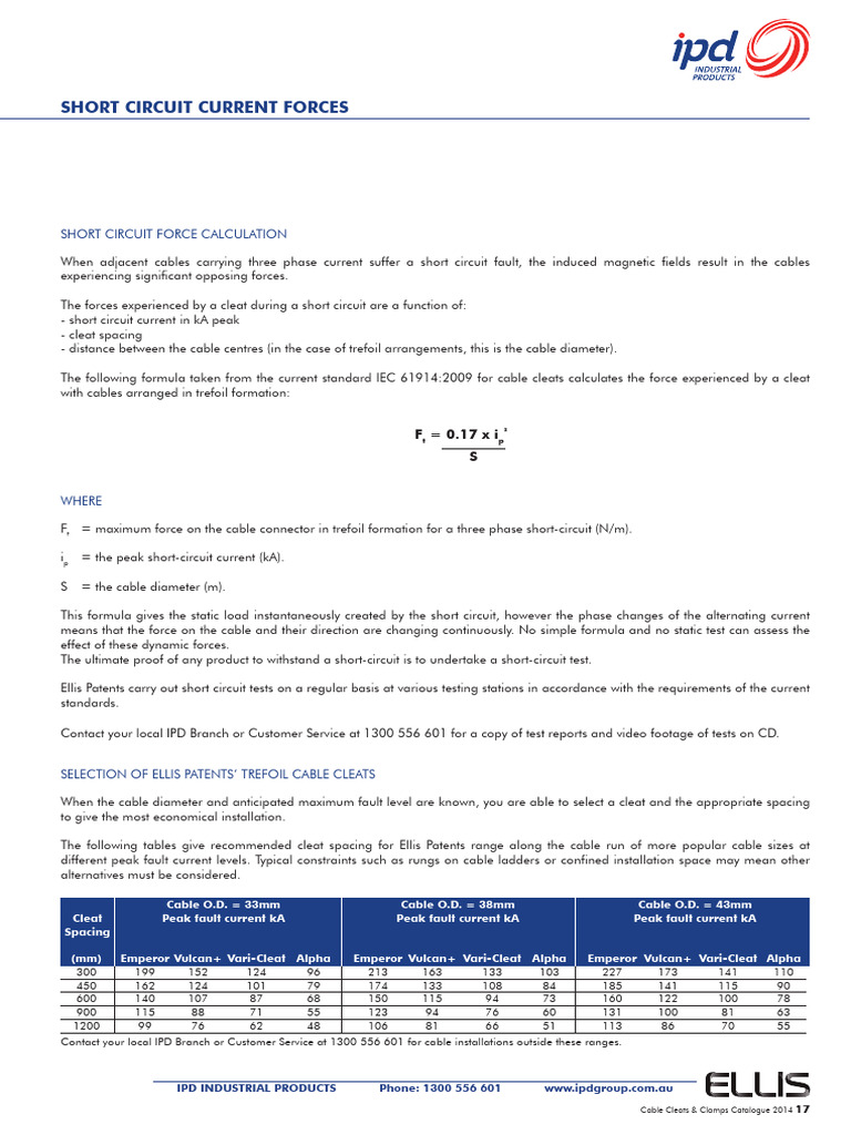 24 - Short Circuit Current Force - IPD | PDF | Force | Electric Power