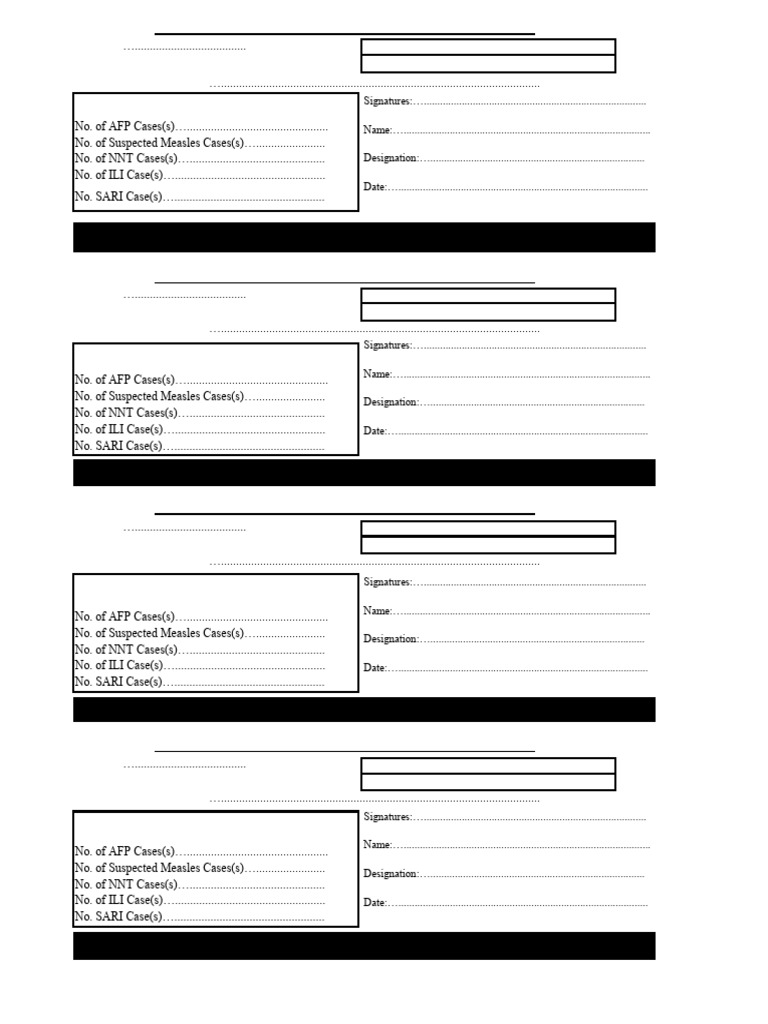 Zero Report Format 2026 | PDF